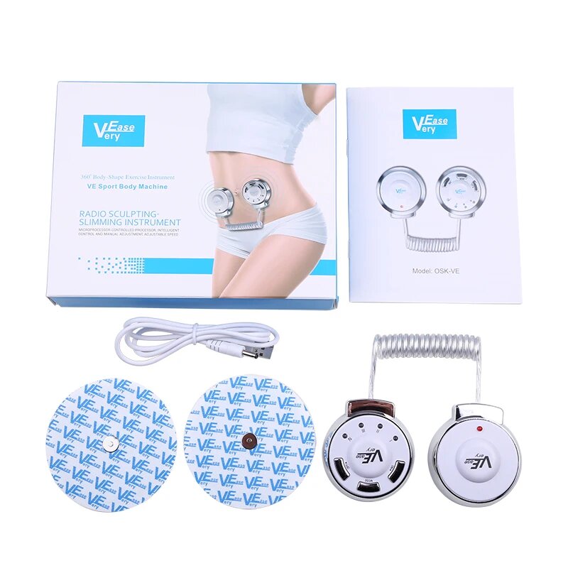 Электрический Миостимулятор Для Сжигания Жира И Коррекции Фигуры, Массажер С 6 Режимами И 10 Уровнями Интенсивности