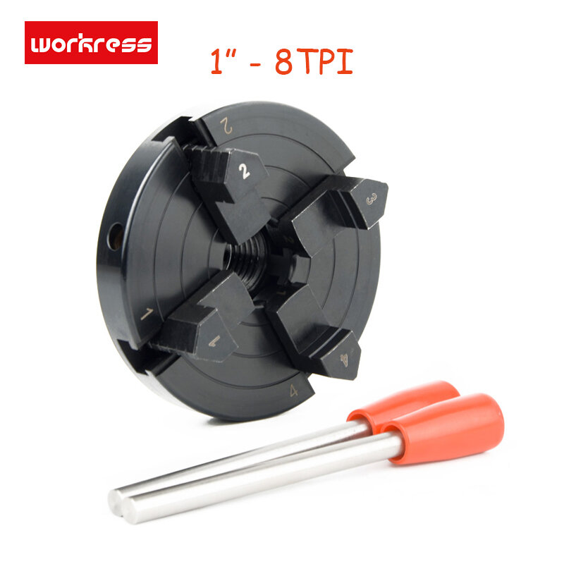 4-дюймовый (100 мм) токарный патрон по дереву, самоцентрирующийся патрон, 4 кулачка