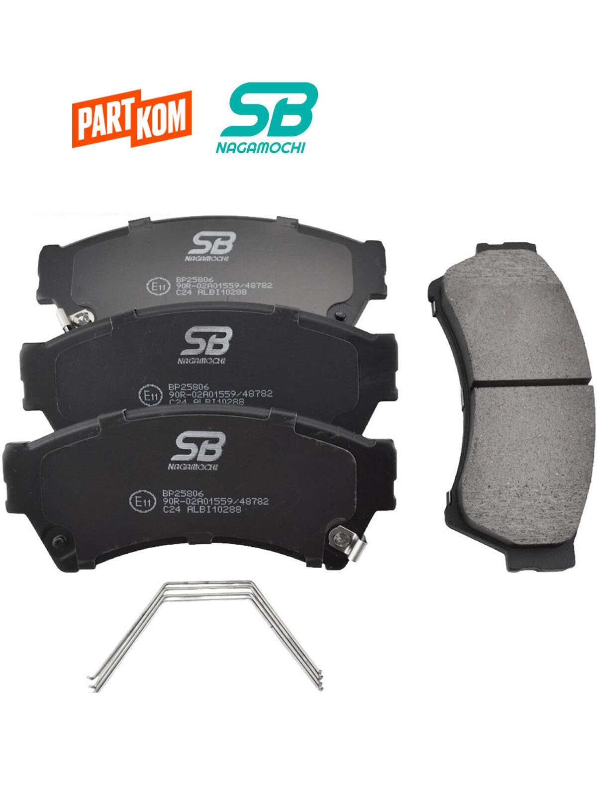 Тормозные колодки передние SB NAGAMOCHI BP25806 для а/м Ford Fusion USA, Mazda Atenza, Atenza Sport Wagon, 6