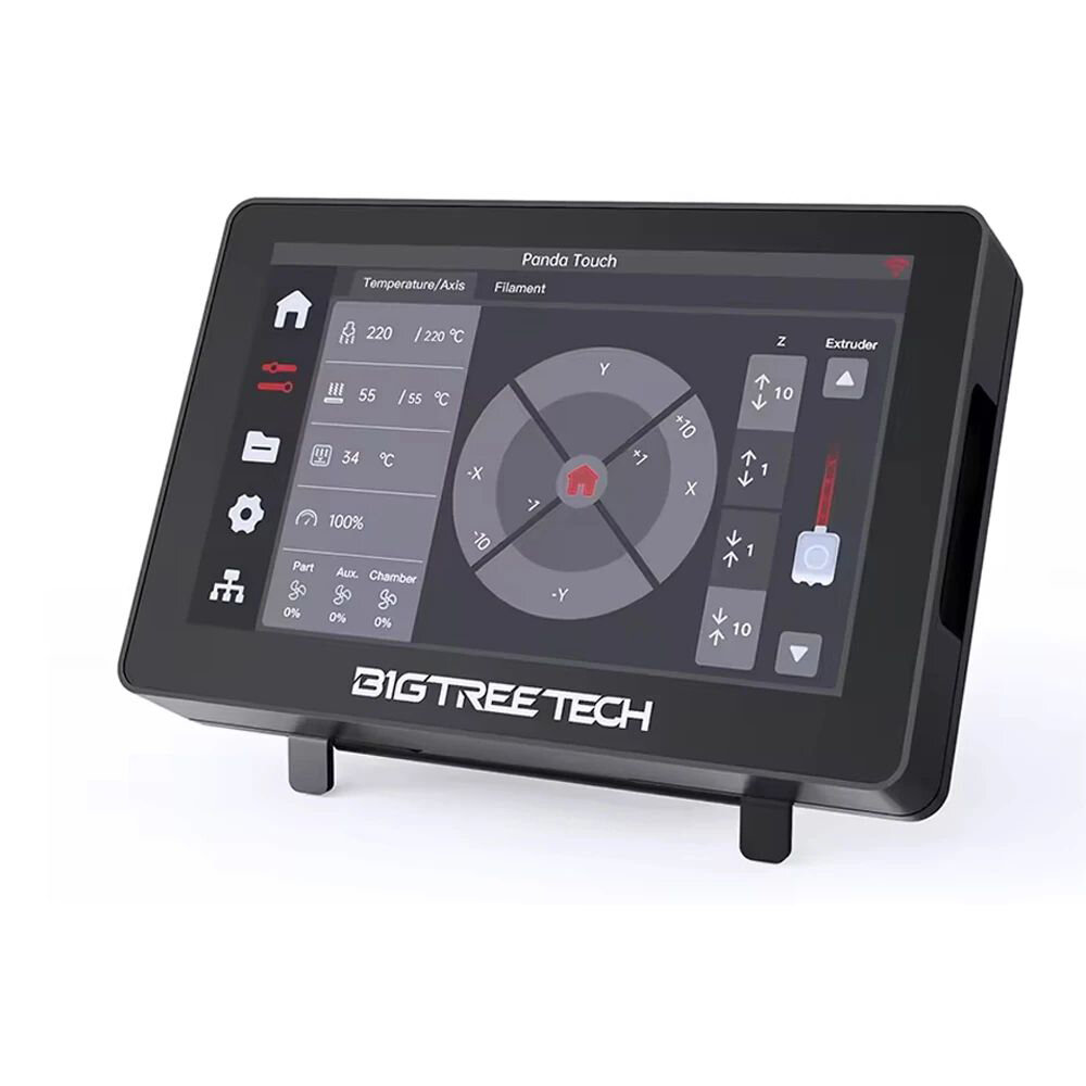 Сенсорный экран Panda 5' для беспроводного 3D-принтера Bambu Lab X1 P1 Plug&Play с пользовательским интерфейсом и многофункциональным интерфейсом