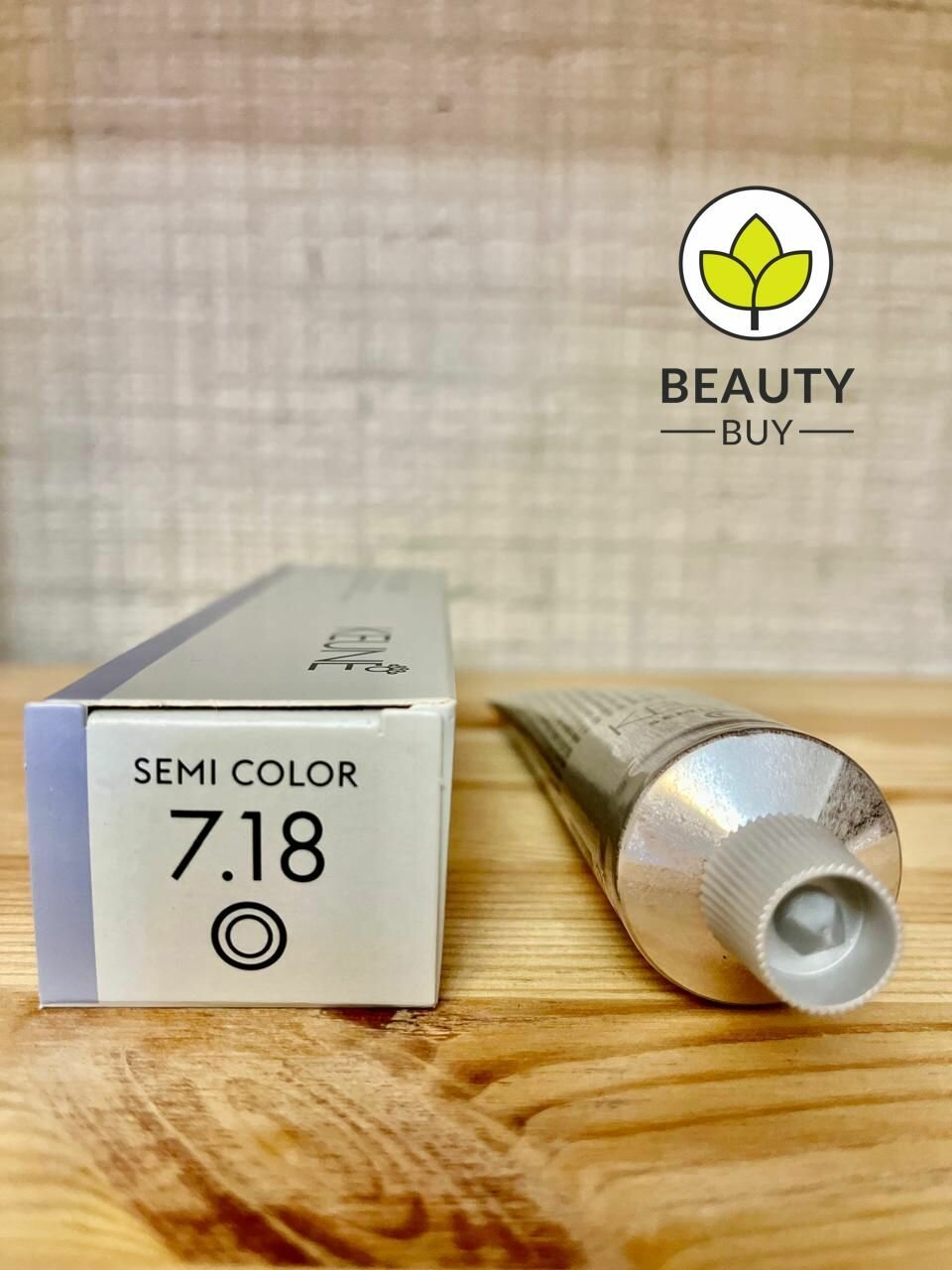 Keune Semi Color #7.18 Безаммиачный краситель для тонирования, Средний блондин Металлик, 60 мл