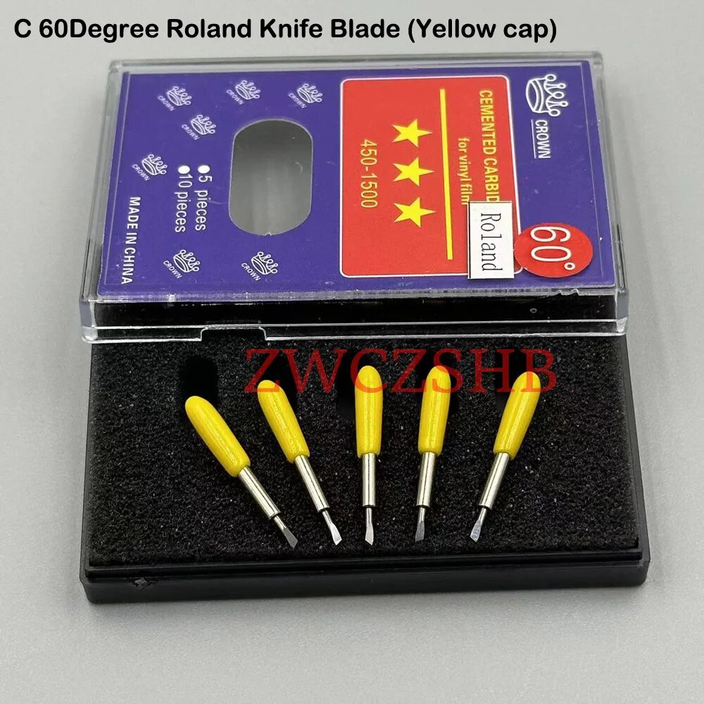 Лезвия для плоттера Roland, твердосплавные, 30/45/60 градусов, 10 шт. C 60degree
