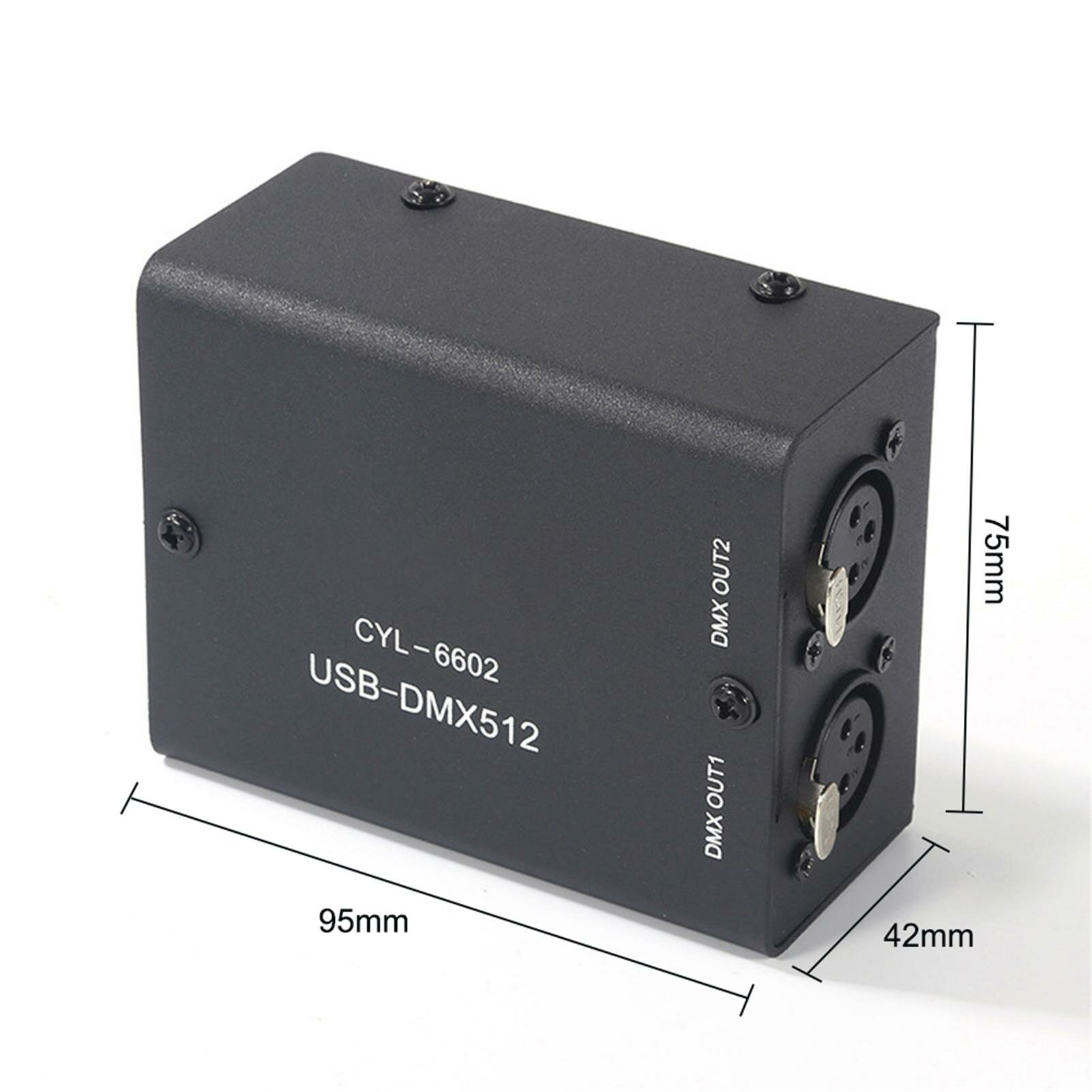 USB-DMX512 контроллер для светодиодного освещения с модулем декодера.