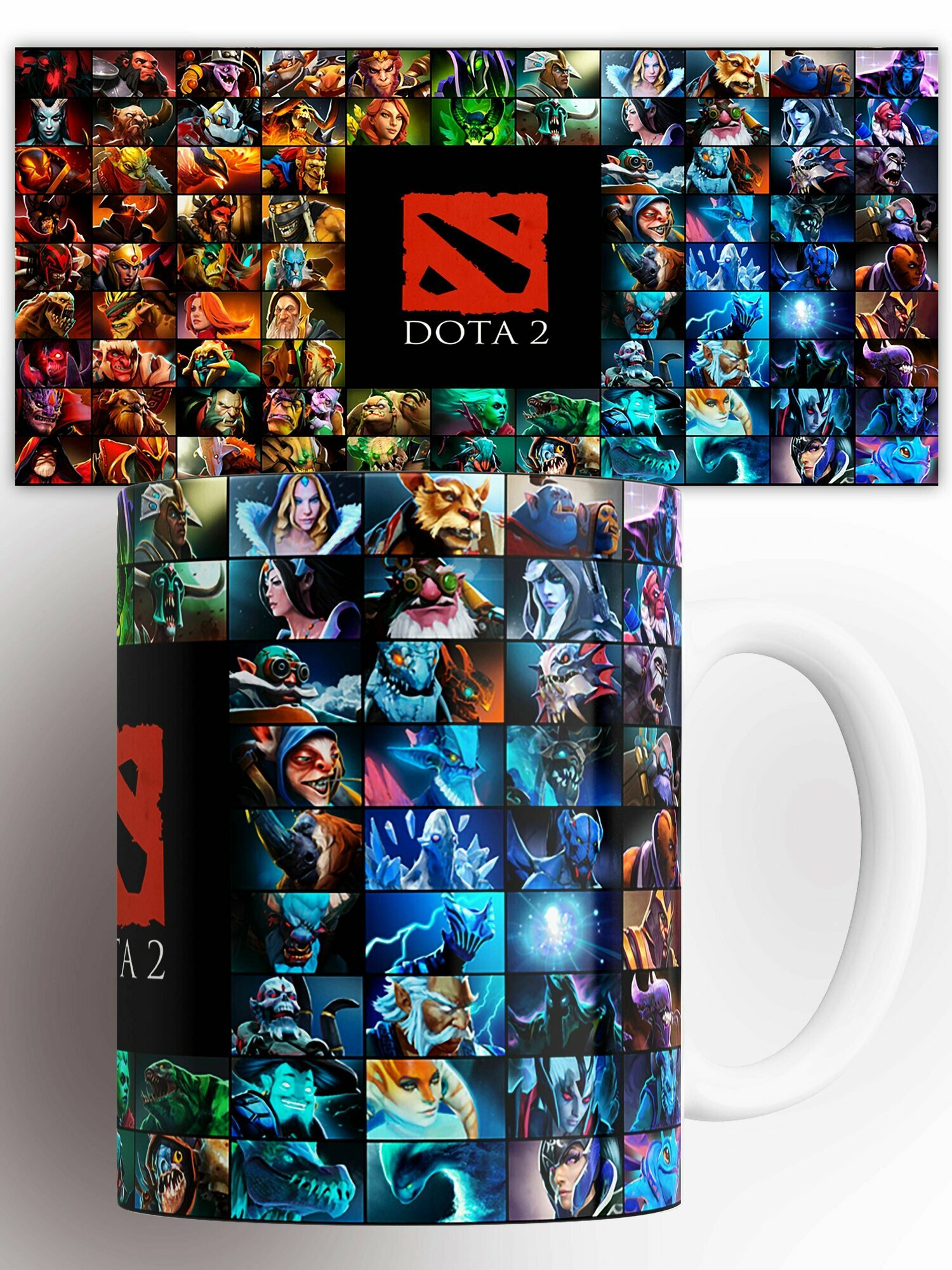 Кружка Дота 2 Персонажи Dota 2 330 мл