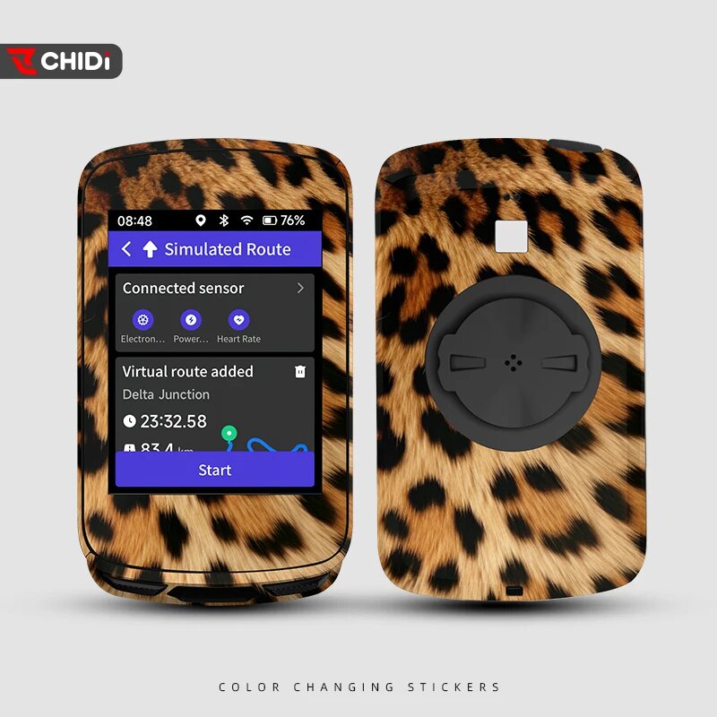 Наклейка для велокомпьютера Magene C606, Leopard print, цвет 58