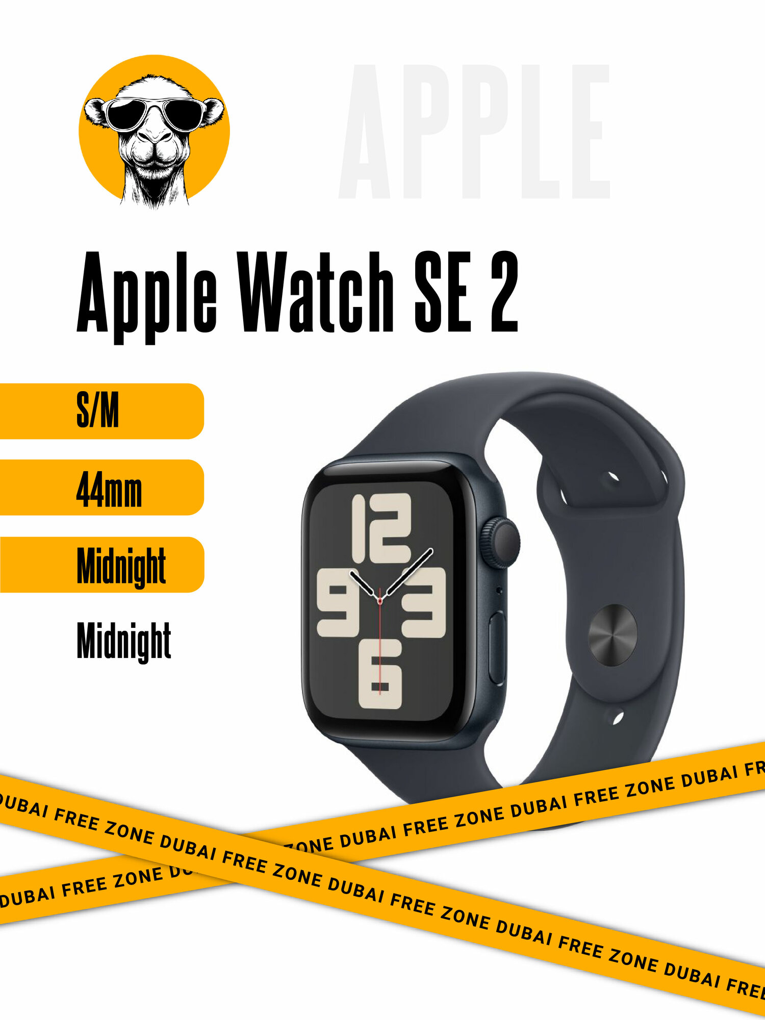 Смарт-часы Apple Watch SE 2024 44mm Midnight S/M