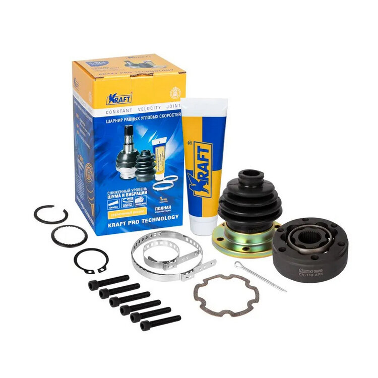 ШРУС внутренний для Audi 80 (Ауди) 1991-96, VW Golf (Фольксваген Гольф) с 1991 по 1999 год (KRAFT)