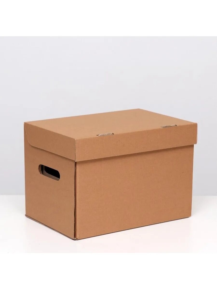 Коробка для хранения "А4", бурая, 32,5 x 23,5 x 23,5 см