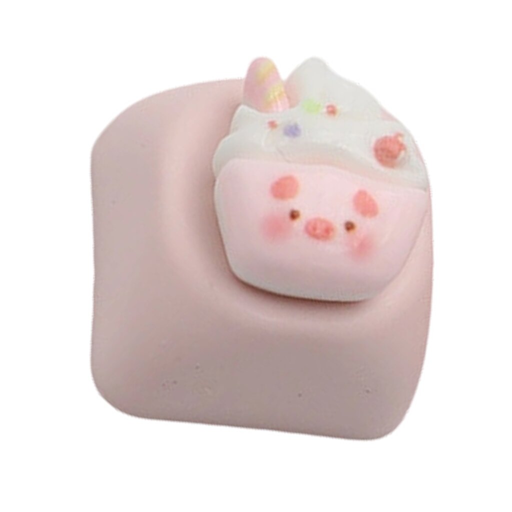 Механический колпачок для ключей Cute Sundae Cartoon Pig keycap-Оригинальный вкус