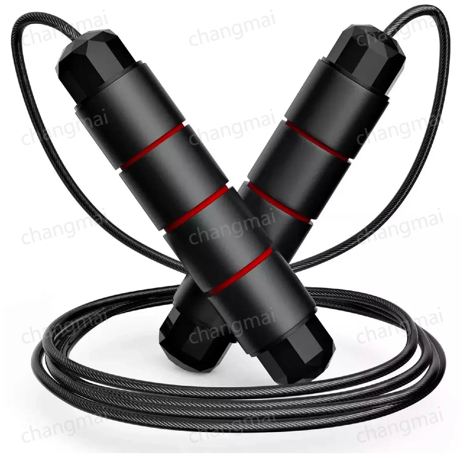 Скоростная скакалка для фитнеса с удобной регулировкой длины и эргономичными ручками, 280 см