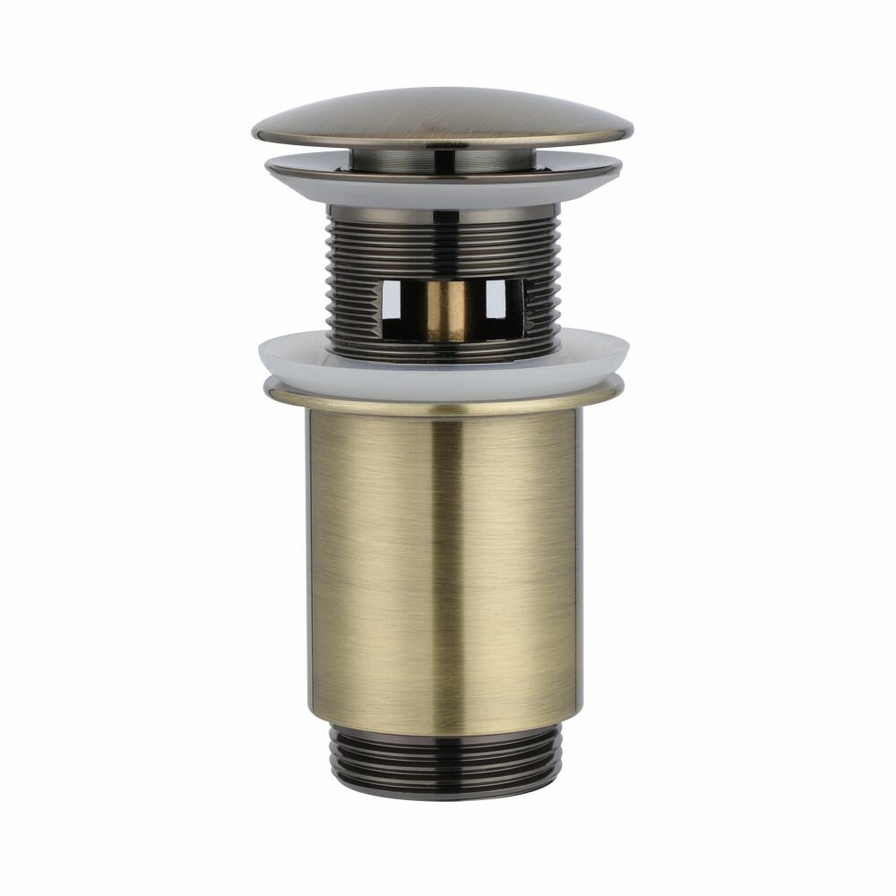 Донный клапан с переливом (бронза) GANZER GZ5702-D