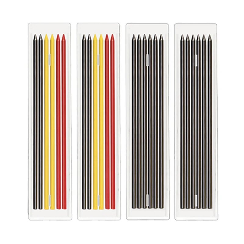 2,8 мм твердый плотницкий механический карандаш с точилкой для деревообработки, строительства, длинная головка, плотницкий карандаш, канцелярские принадлежности