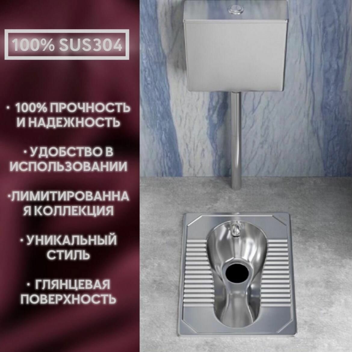 Напольный унитаз, без бачка — фото 1