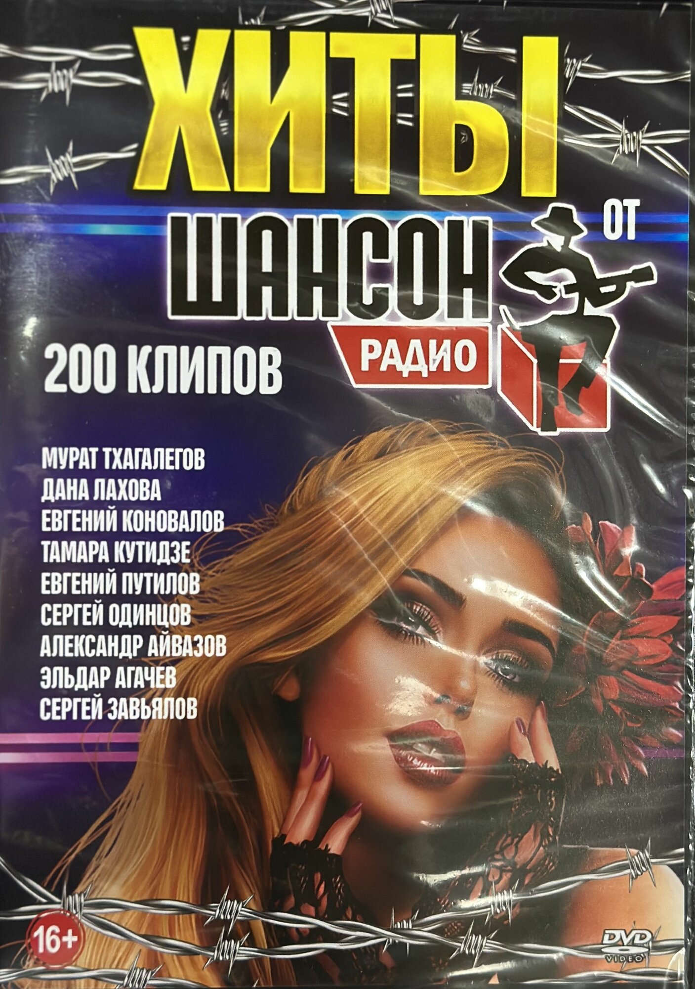 DVD диск Хиты от радио Шансон 200 клипов