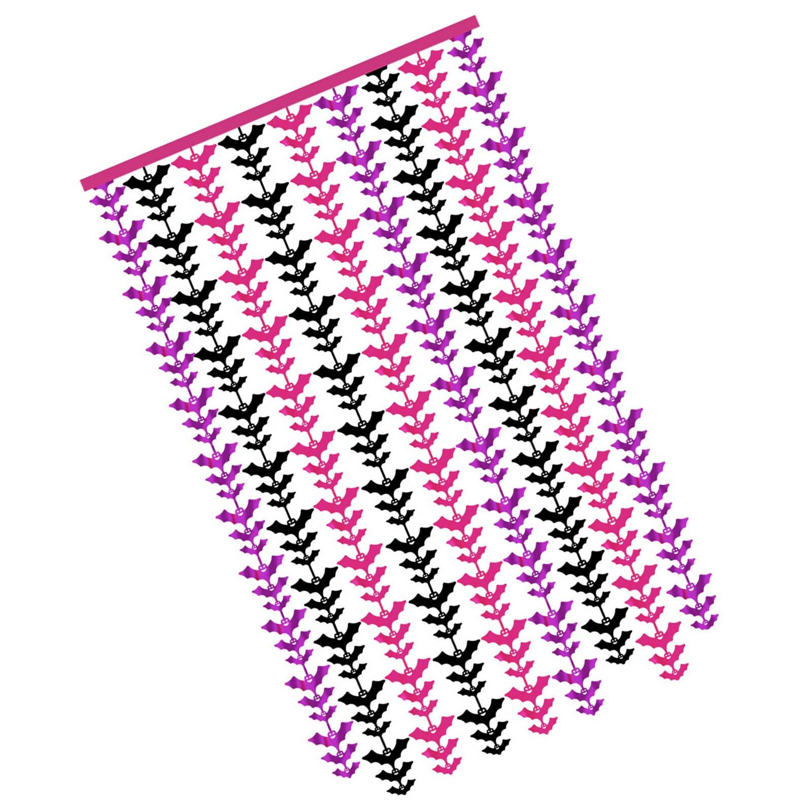 Разноцветная занавеска с летучими мышами для праздничного декора