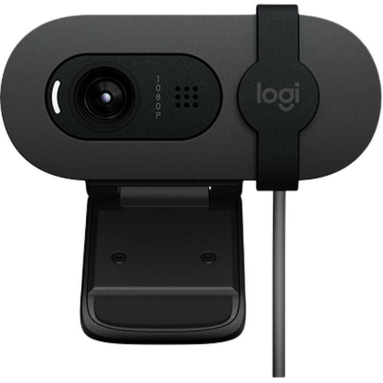 Конференционная вебкамера Logitech Brio90 Full HD, черная, для онлайн-стриминга и обучения, с микрофоном