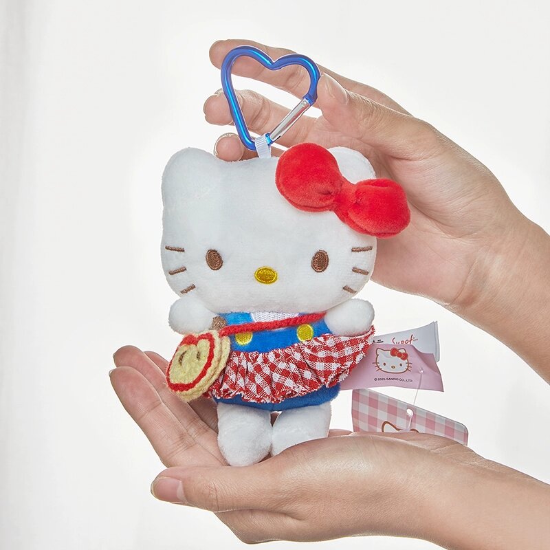 Милый брелок-подвеска Hello Kitty для сумки, рюкзака, плюшевая кукла, маленький брелок для ключей, подарок на день