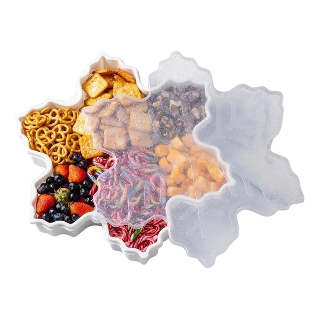 Коробка Для Хранения Рождественского Печенья И Конфет-Снежинка