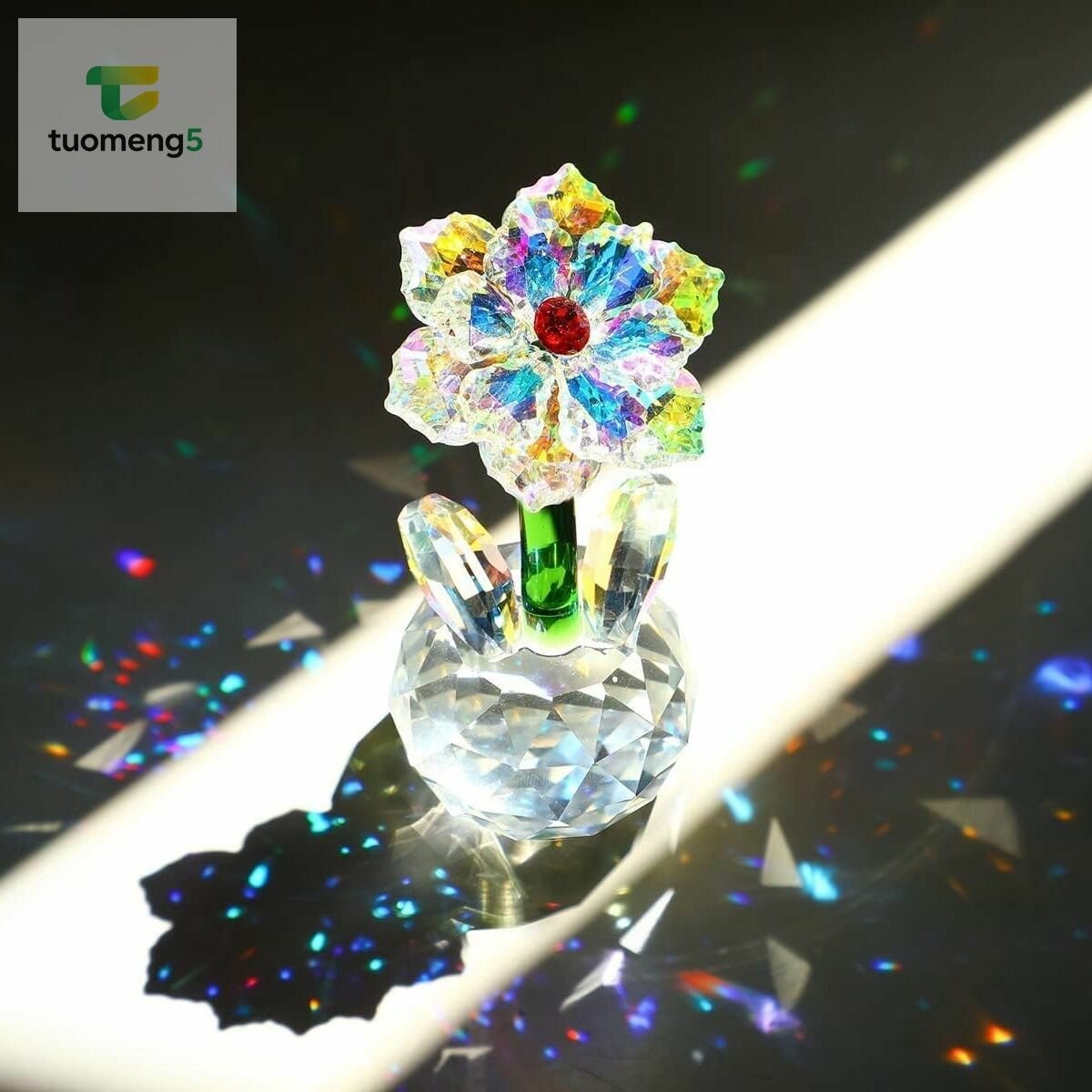 Хрустальный ловец солнца, Подсолнух Семицветная призма,1 шт