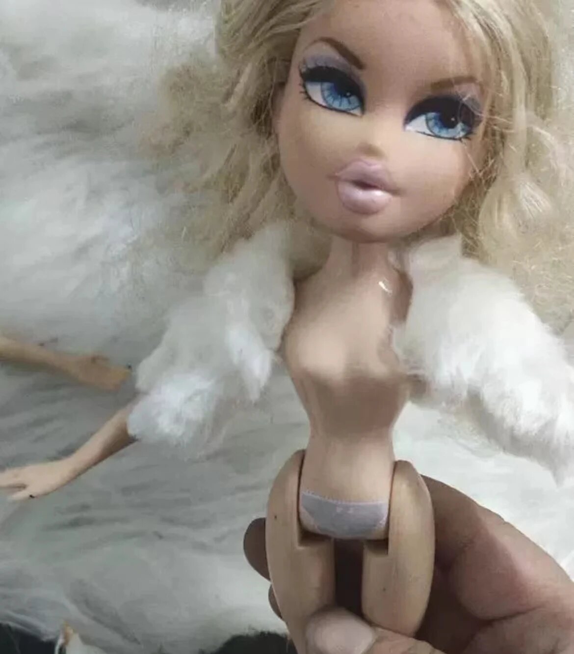 Кукла Bratz, голова, тело, розовый, бежевый