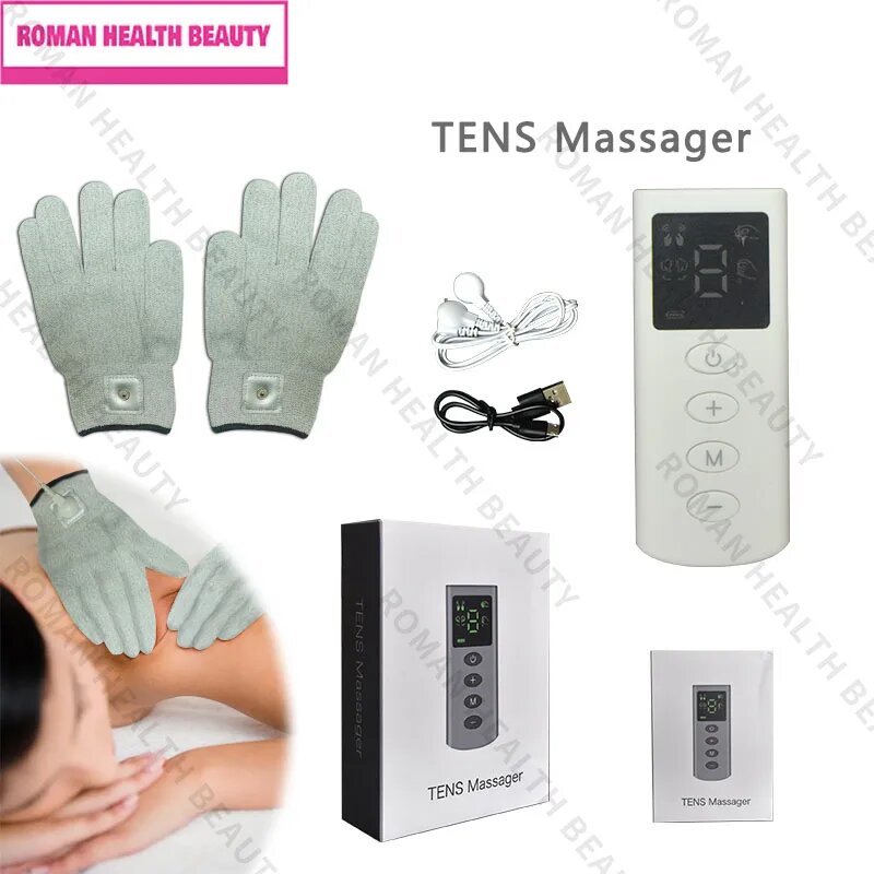 EMS массажные перчатки серебряного волокна