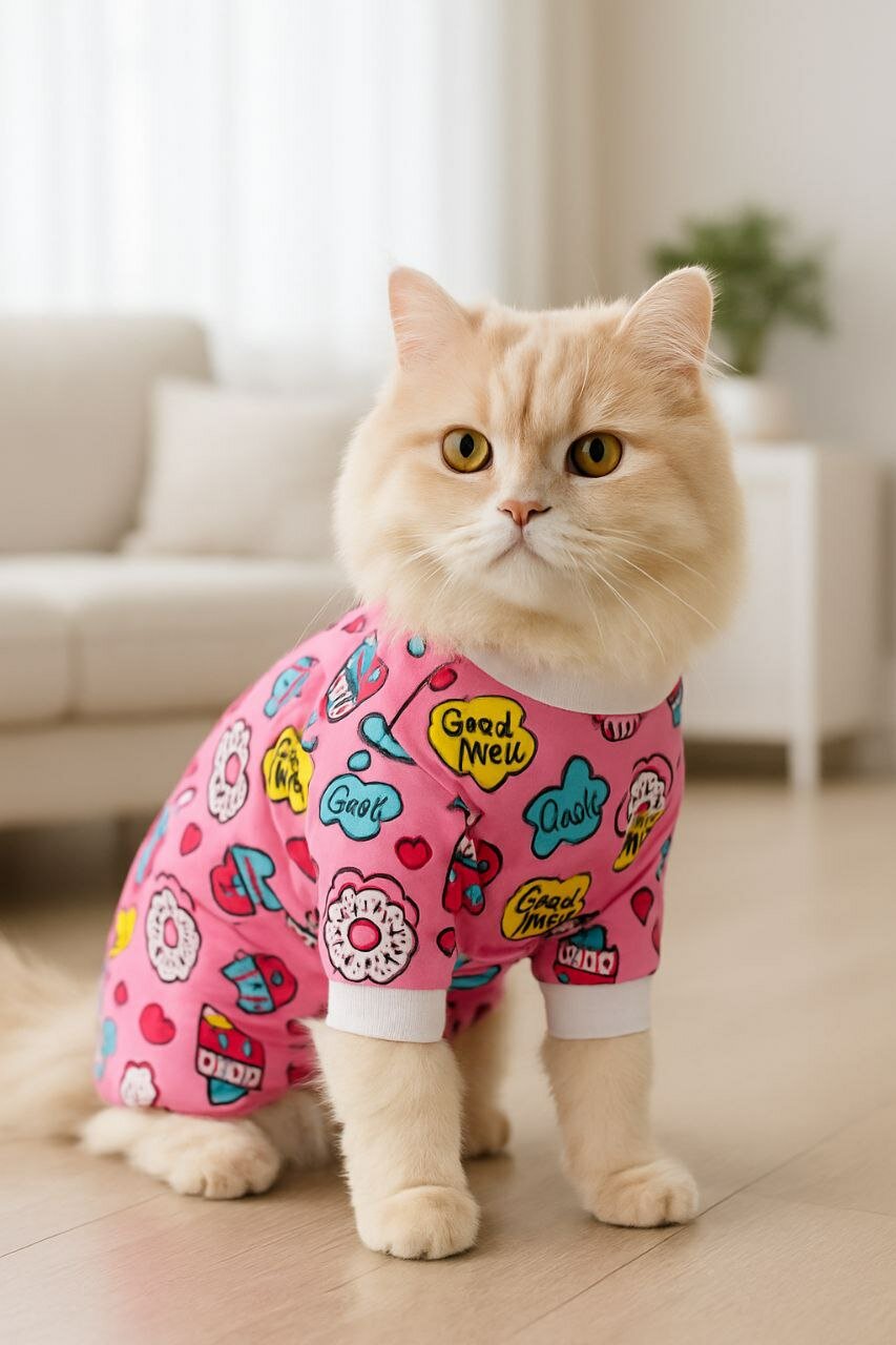 Попона послеоперационная комбинезон пыльник на липучке