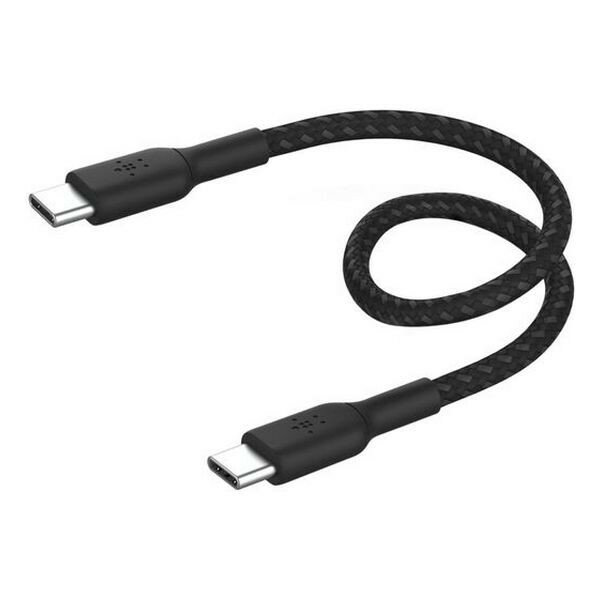 Кабель Belkin BoostCharge Braided USB-C - USB-C 0.15 м (CAB004BT0MBK) Black