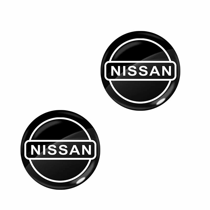 2/5/10 шт, 14 мм, алюминиевый автомобильный дистанционный ключ, эмблема, радиокнопка, Nissan-2pc