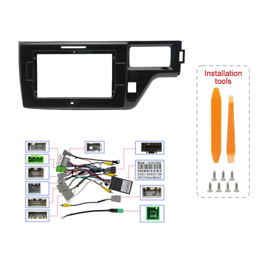 10,1-дюймовый 25,654 см для Honda Stepwgn 2015-2021 автомобильный радиоприемник, лицевая панель Android MP5, корпус панели плеера, рамка 2Din, крышка приборной панели Frame Cable Canbus-A