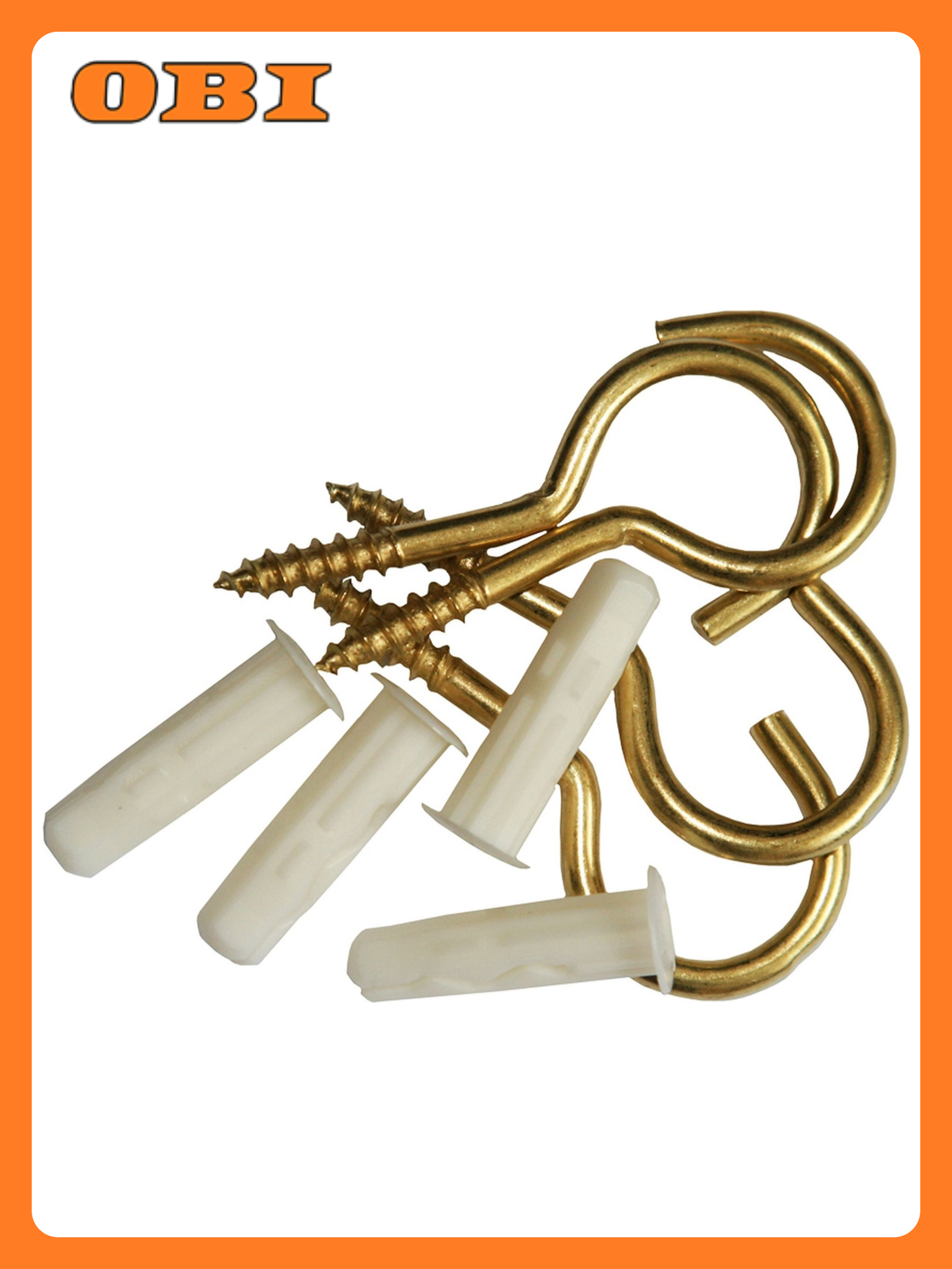 Дюбель европартнер MULTI 6x25 мм с крюк-шурупом 3,5х30 мм 4 шт