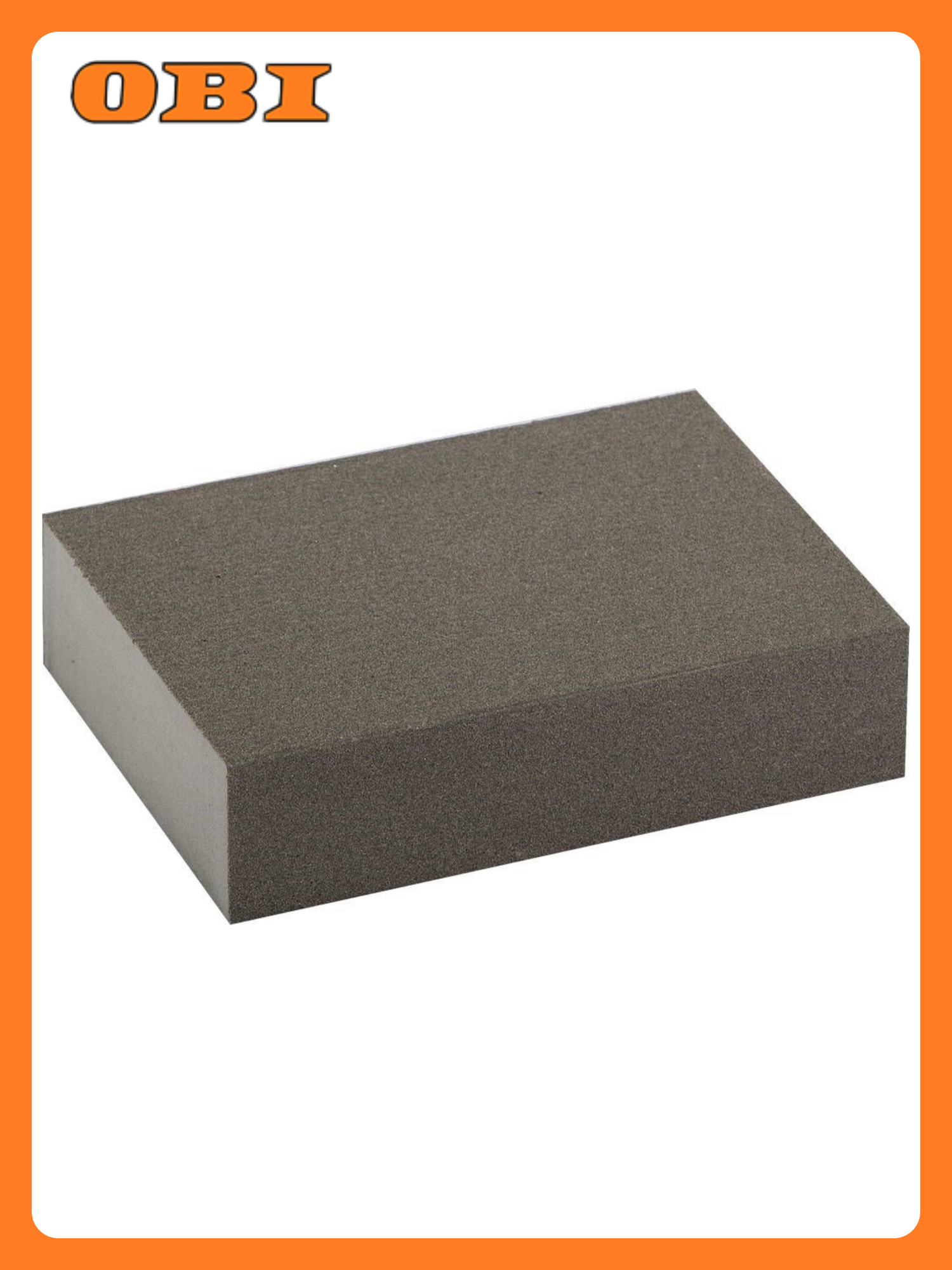 Губка шлифовальная ЗУБР Р180, для дерева, металла, пластика, 100x68x26 мм