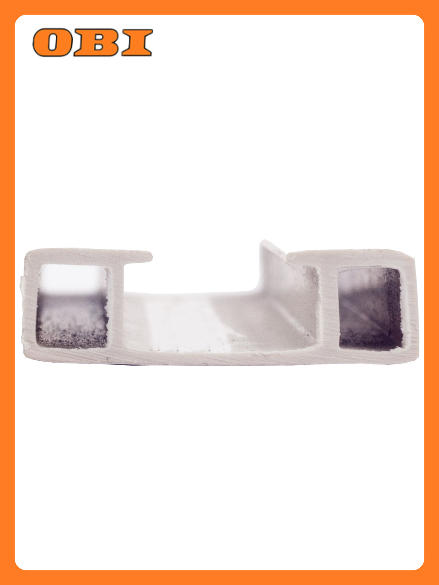 Монтажный профиль, белый, односторонний, самоклеящийся, 3000мм