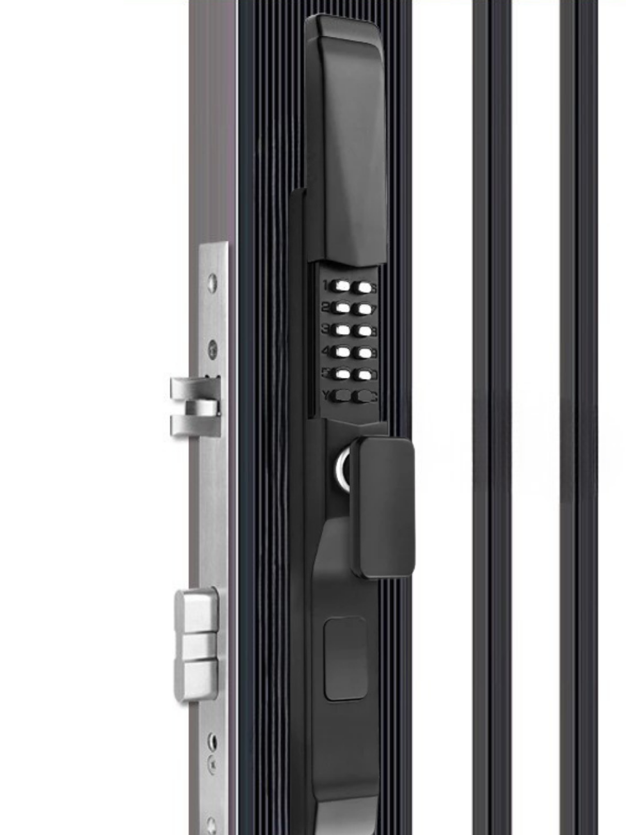 Замок уличный SAFEBURG MECH-100D Black, замок для калитки, на ворота, на дверь, кодовый механический, всепогодный