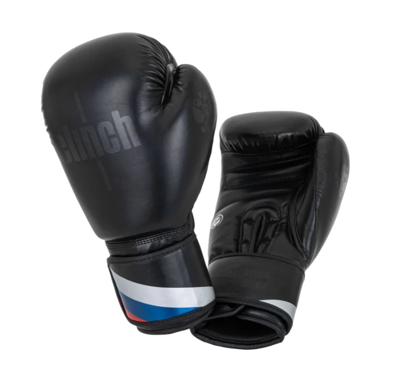 Перчатки боксерские Clinch Olimp черные (вес 12 унций) C111
