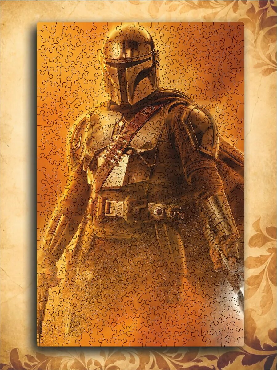 Фигурный деревянный пазл в подарок "Звездные войны"