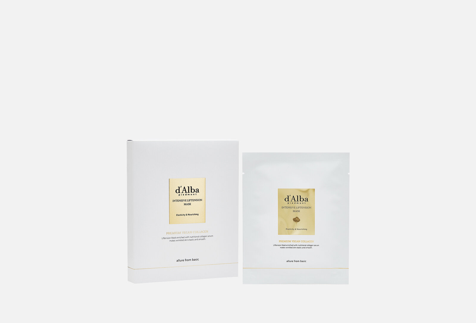 Набор питательных масок для лица D'ALBA Intensive Liftension Mask