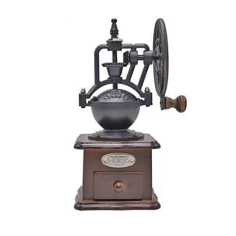 Большая кофемолка в виде колеса обозрения, ручная кофемолка, ретро ручная кофемашина, кофемолка для зерен