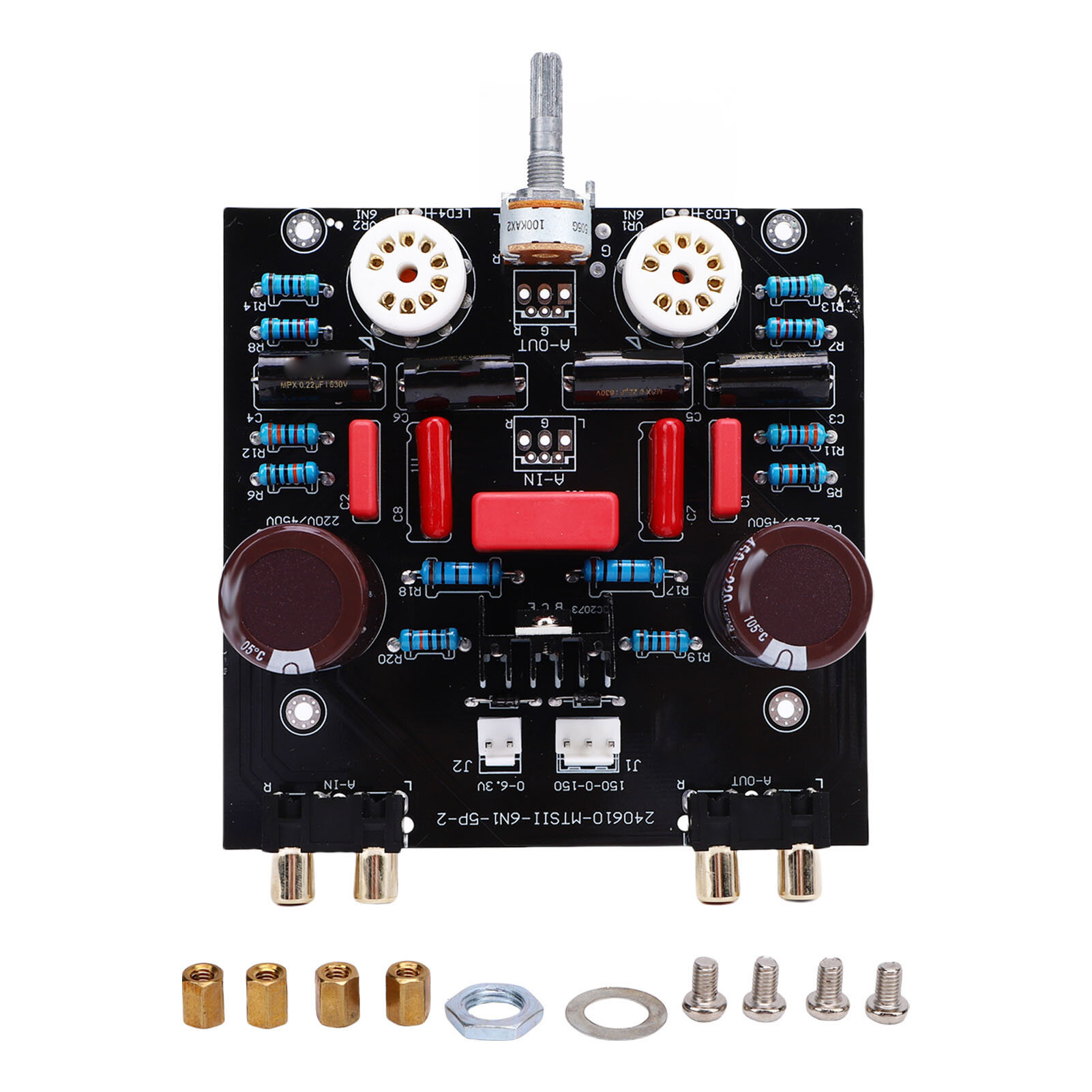 Электронный ламповый предусилитель, модульная конструкция, плата предусилителя 6N1.