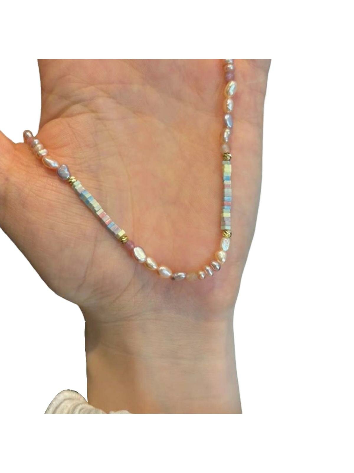 Ошейник из жемчуга для собак, декоративные украшения для шеи для домашних животных, Жемчужное ожерелье