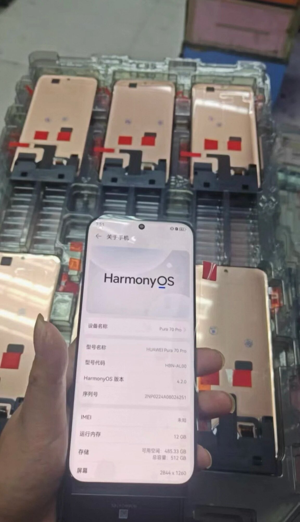 Оригинальный 6,8-дюймовый LTPO OLED для Huawei Pura 70 Pro, ЖК-дисплей с цифровым преобразователем сенсорного экрана в сборе для модели HBN-LX9, HBN-AL00