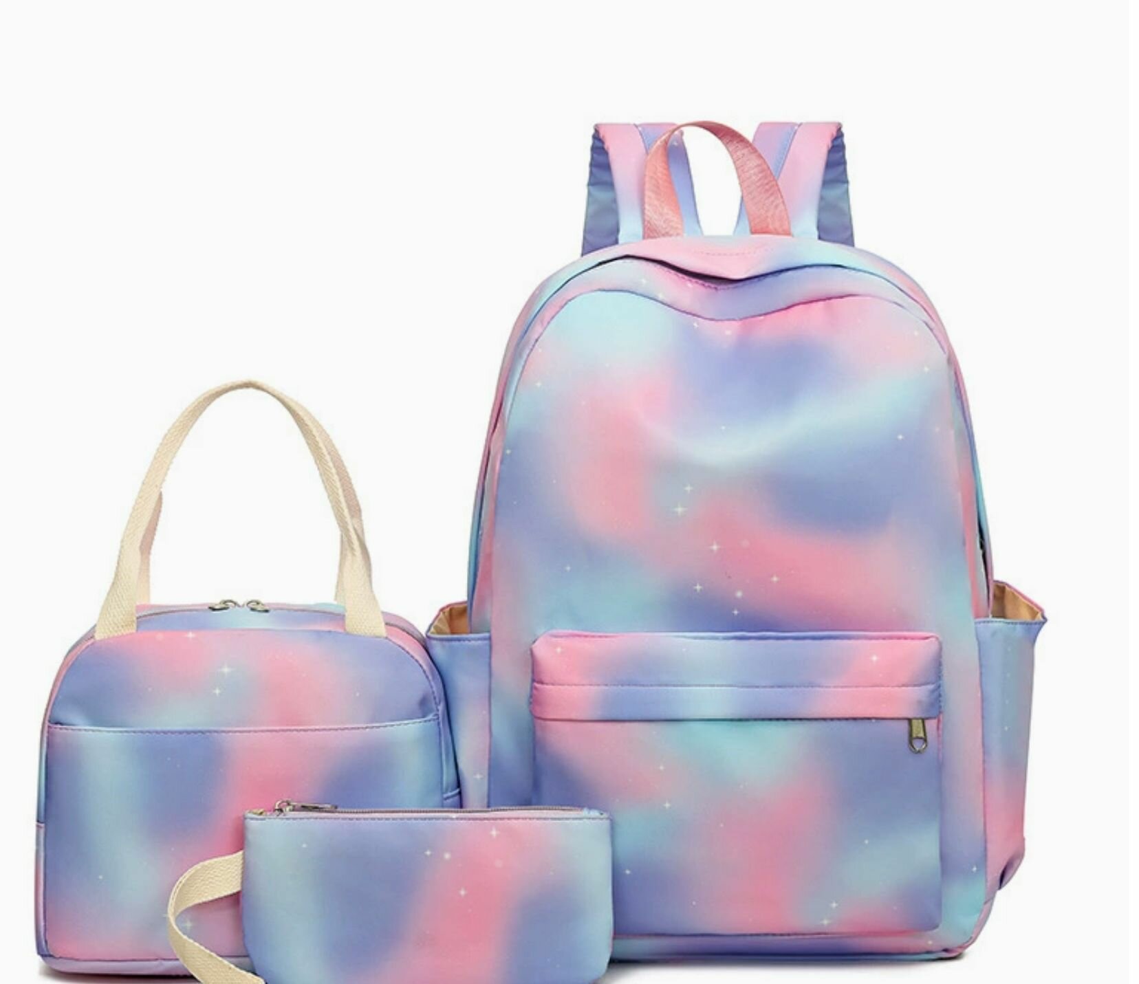 Европейские и американские школьные ранцы, милые, красивые, вместительные школьные ранцы для девочек для учащихся начальной и средней школы, сумки для обедов, пеналы и т. д.