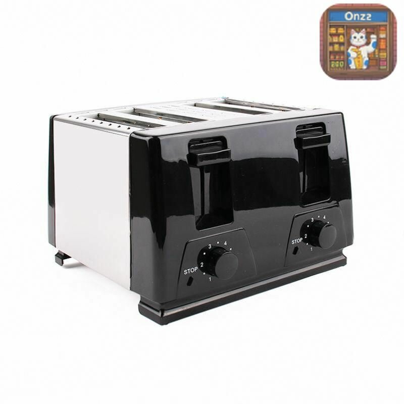Тостер поддон для крошек 870 Вт тостов - 4/четыре, Хлебопечка для домашнего завтрака, регулировка уровня выпечки, машина для поджаривания сэндвичей