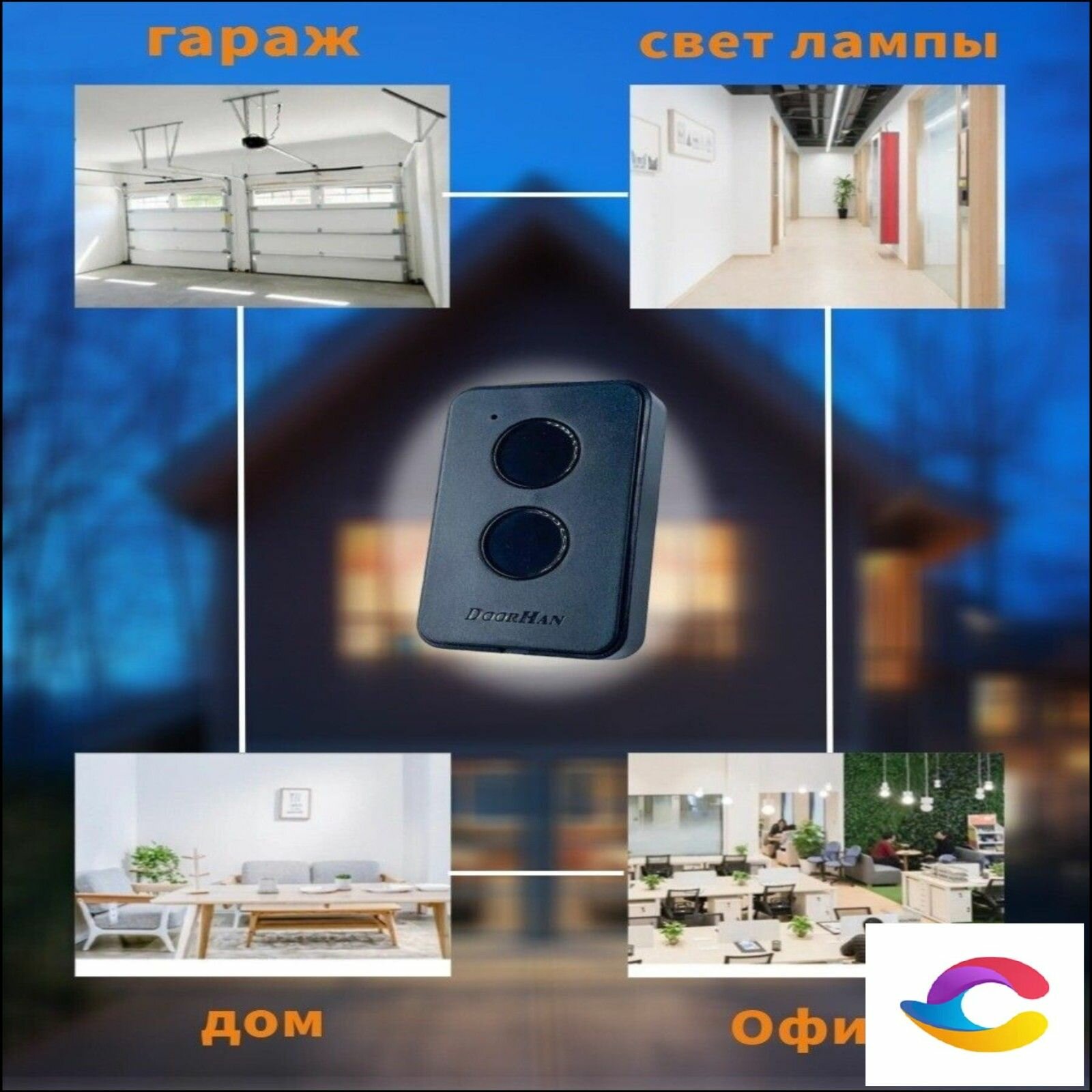 5 пультов дистанционного управления для ворот и заборов - для DoorHan TRANSMITTER-2PRO Dual Channel 433 mhz