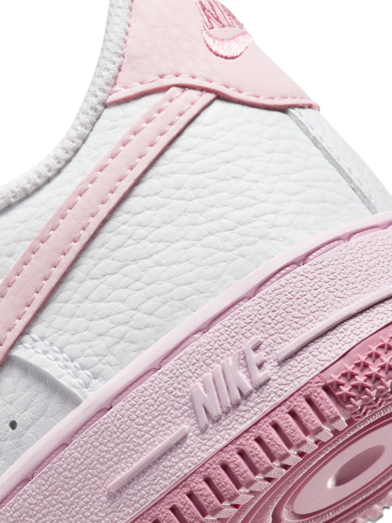 Кроссовки NIKE Air Force 1, размер 31.5 EU, бежевый/белый — фото 1
