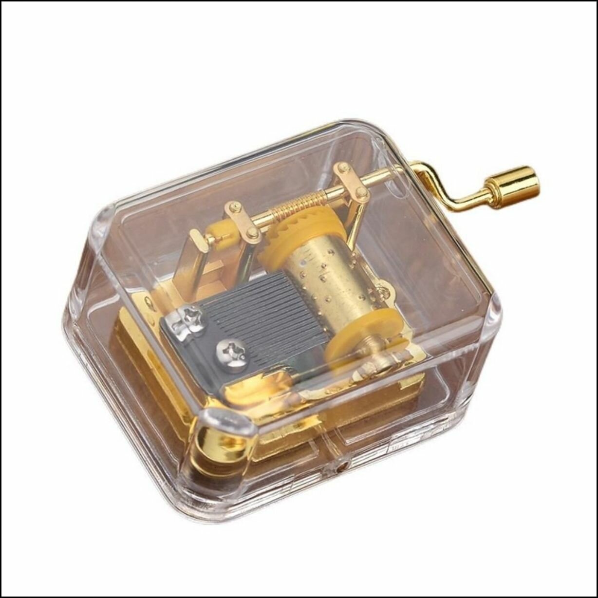 Мини музыкальная шкатулка с ручкой, - Лебединое озеро