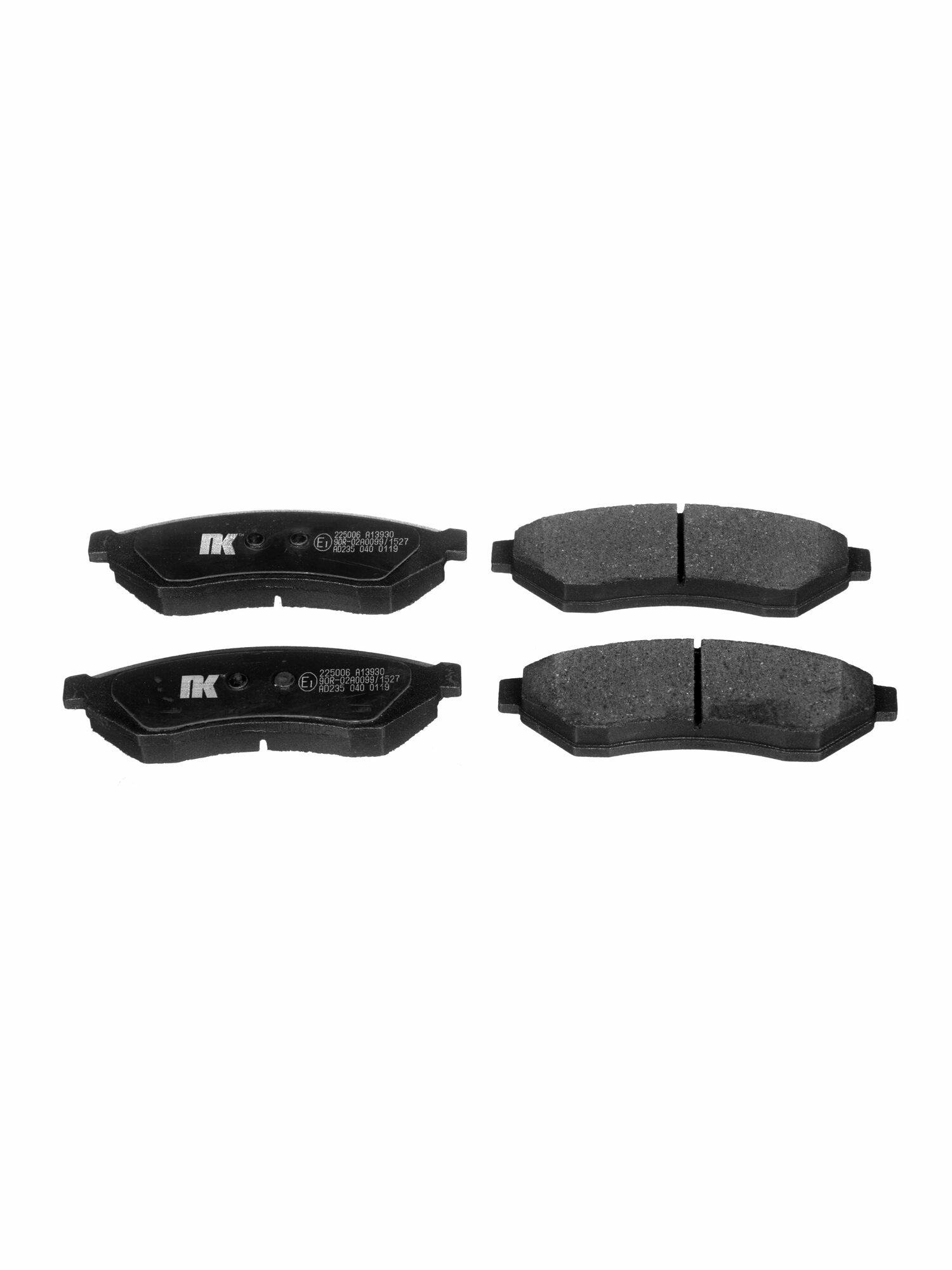 Колодки тормозные дисковые задние NK (225006)