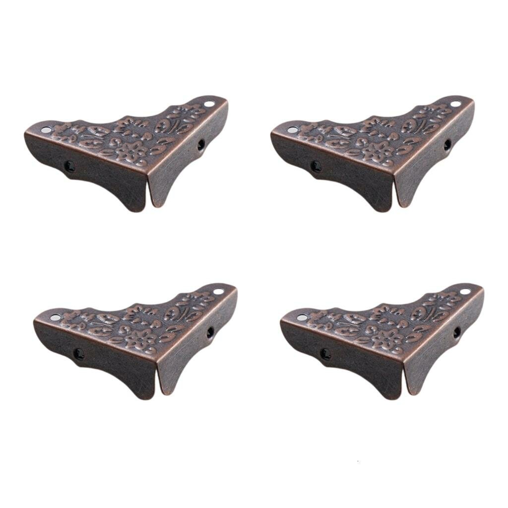 Железные уголки для поделок, Красная бронза - Цветочный стиль