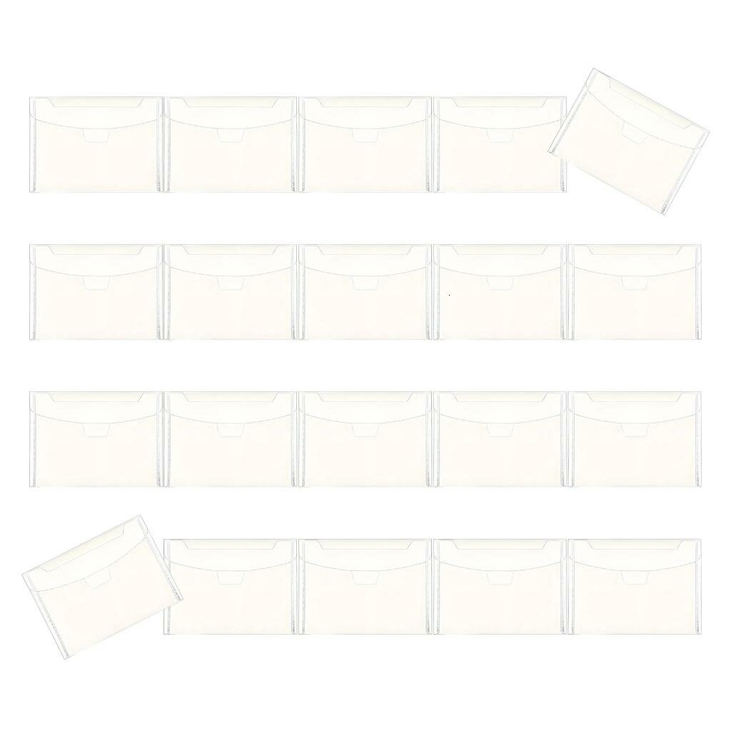 Прозрачный файл-конверт, 20 шт, 24x18 см
