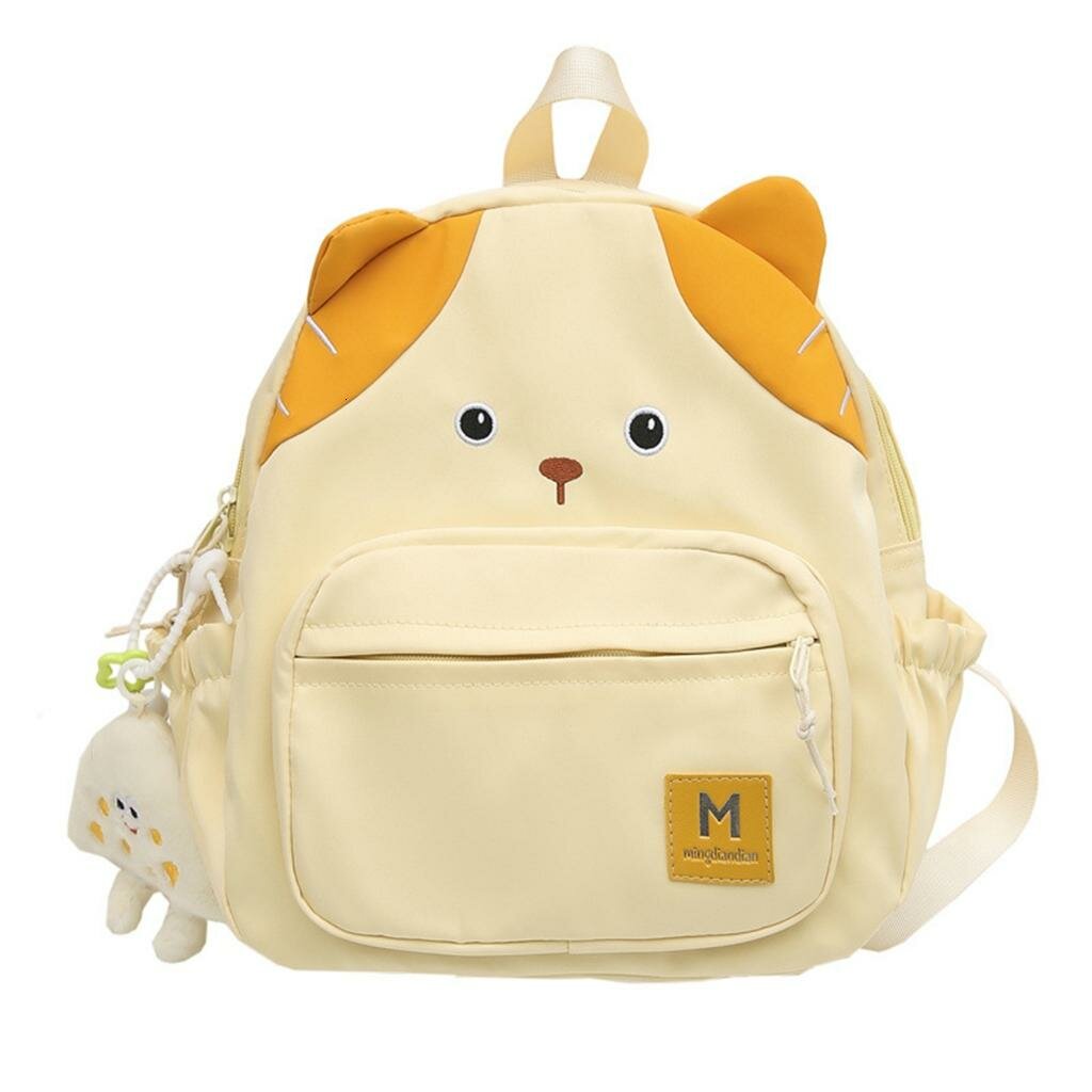 Женский рюкзак с милыми котами, Yellow