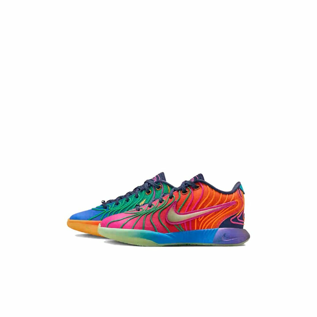 Кеды NIKE Lebron 21, размер EU 36,5 стопа (23.5CM), синий/красный — фото 1